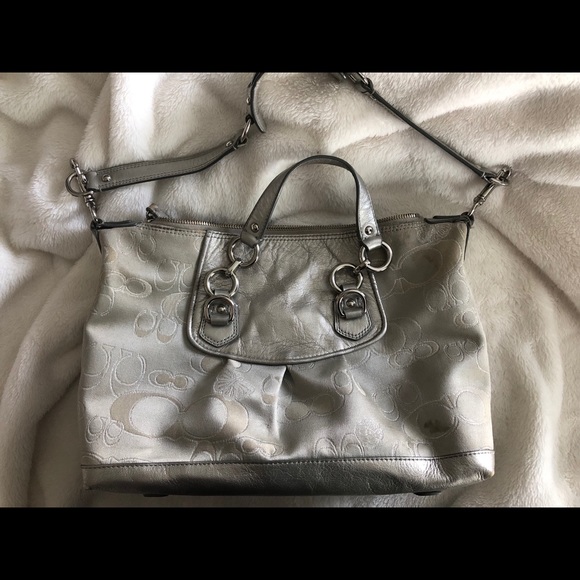 Coach | Bags | Silver Coach Purse | Poshmark